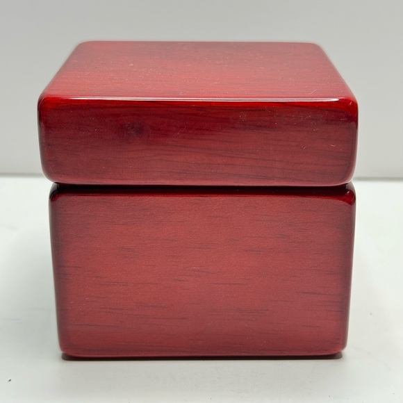 Other | Vintage Quartz Japanese Movt Gimbal Clock In Mahogany Box With ...